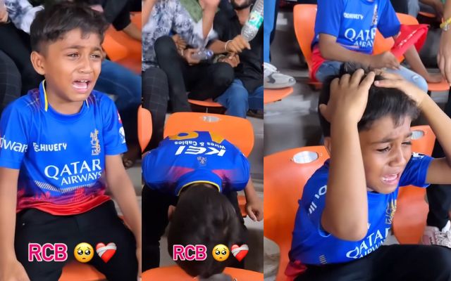 राजस्थान रॉयल्स के खिलाफ मिली हार के बाद, RCB टीम के इस फैन का रो-रो कर ...